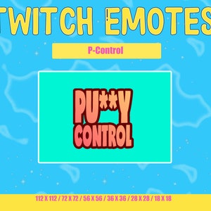 Twitch Emote - P-control | Funny Meme Emote | Cartoon Meme Emote ...