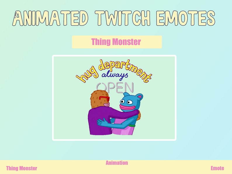 ANIMATED Monster Emotes for Twitch and Discord ! Cute Chibi Animated ...
