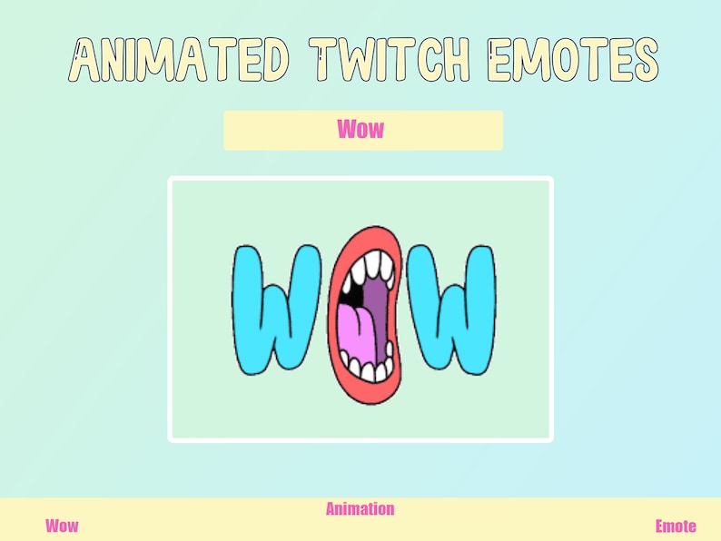 Animated Wow Emote for Twitch/discord (GIF) - Etsy Australia