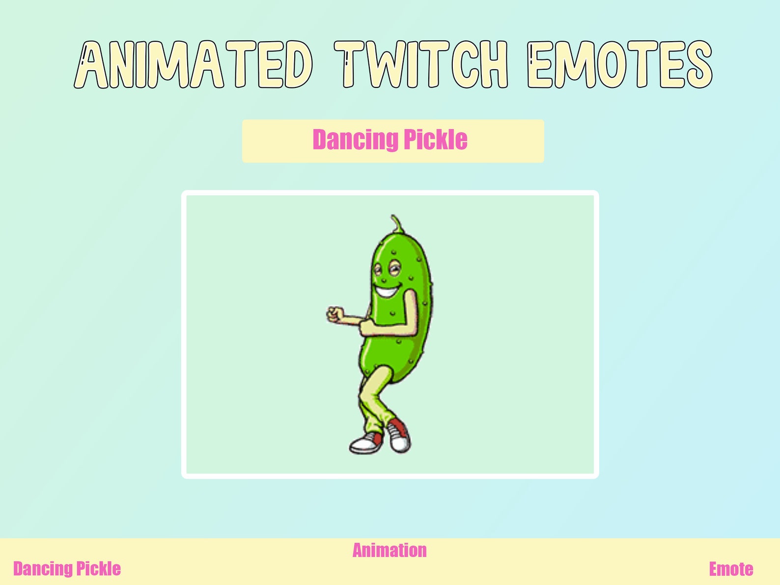 Dancing Pickle Animated Emote for Twitch/discord (GIF) - Etsy