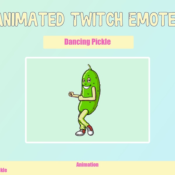 Pickle Twitch Emote - Etsy