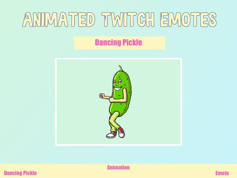 Dancing Pickle Animated Emote for Twitch/discord (GIF) - Etsy