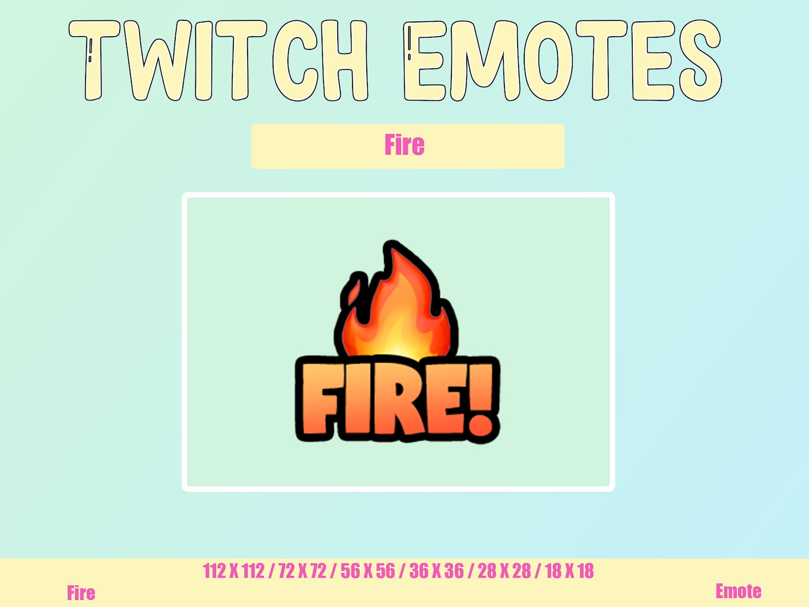 Twitch Emote - Fire Meme | Funny Meme Emote | Cartoon Meme Emote ...