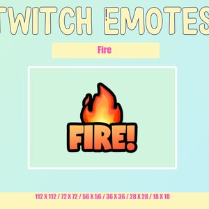 Twitch Emote - Fire Meme | Funny Meme Emote | Cartoon Meme Emote ...