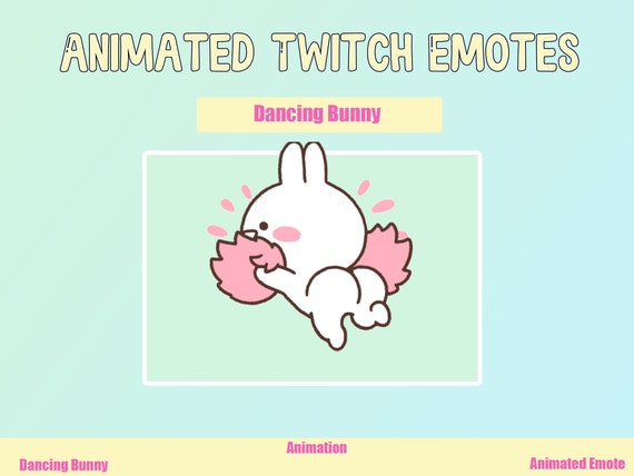 Animated Cheer Bunny Emote for Twitch or Discord Twitch - Etsy Australia