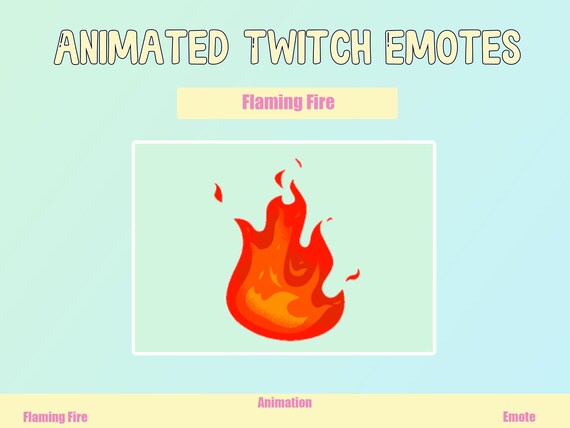 Animated Flamed Fire Emote for Twitch or Discord Twitch - Etsy