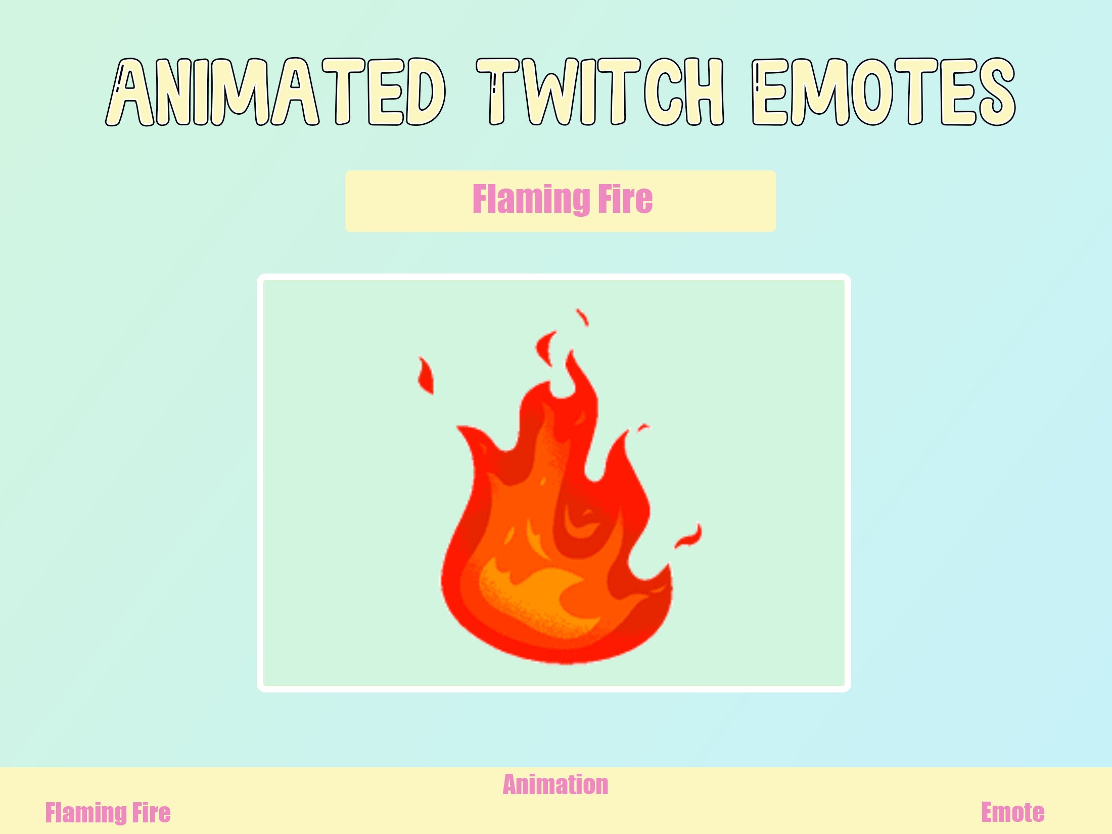Animated Flamed Fire Emote for Twitch or Discord | Twitch Emotes ...