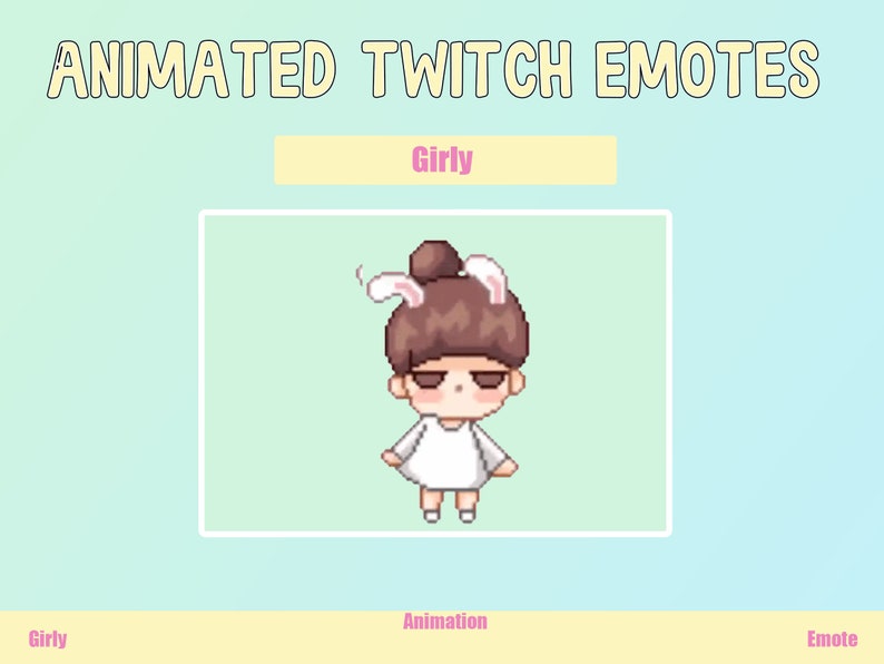 Animated Dancing Girl Emote for Twitch or Discord Twitch Emotes ...