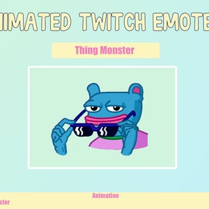 ANIMATED Monster Emotes for Twitch and Discord Cute Chibi Animated ...