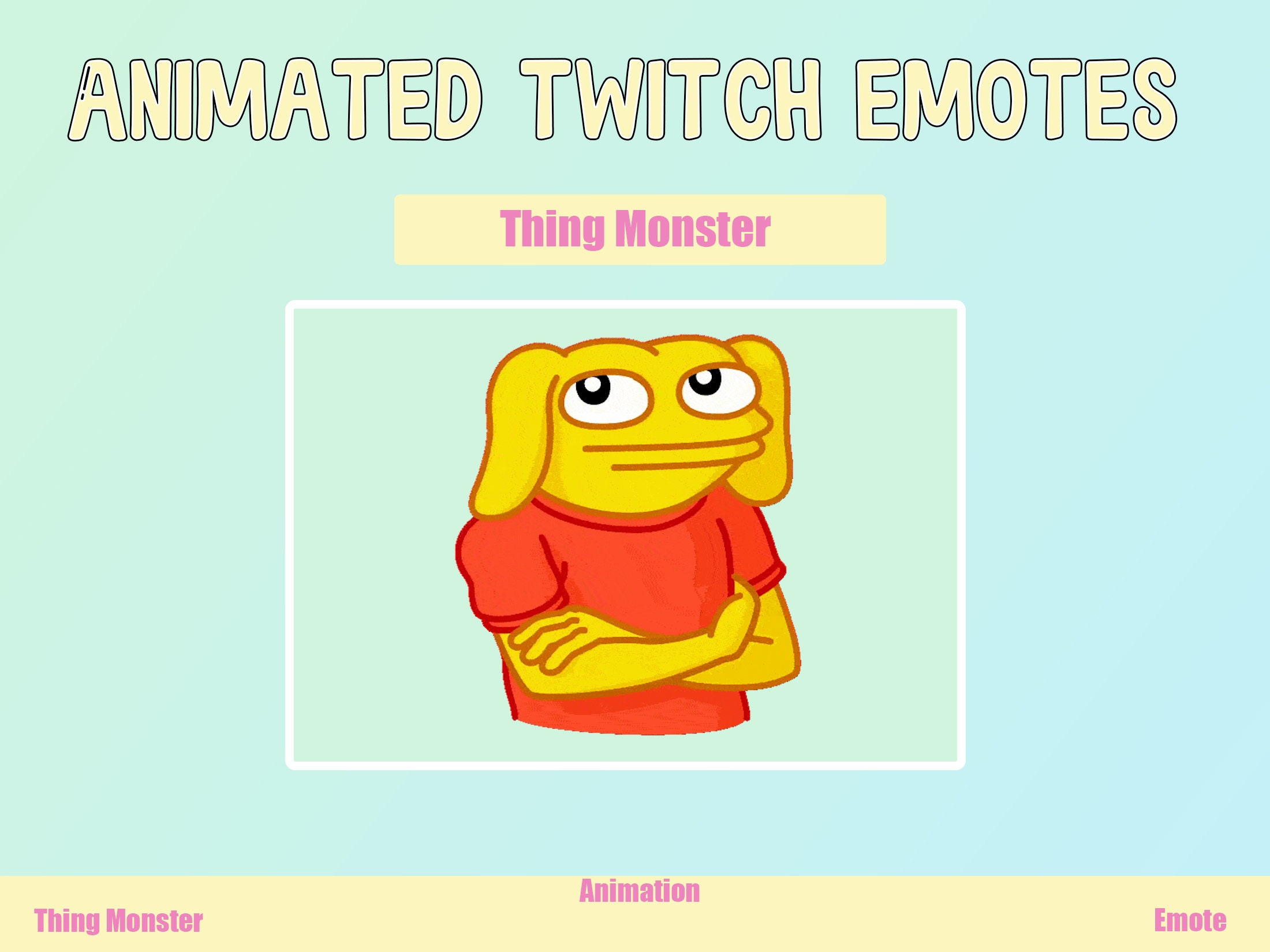 ANIMATED Monster Emotes for Twitch and Discord Cute Chibi Animated ...