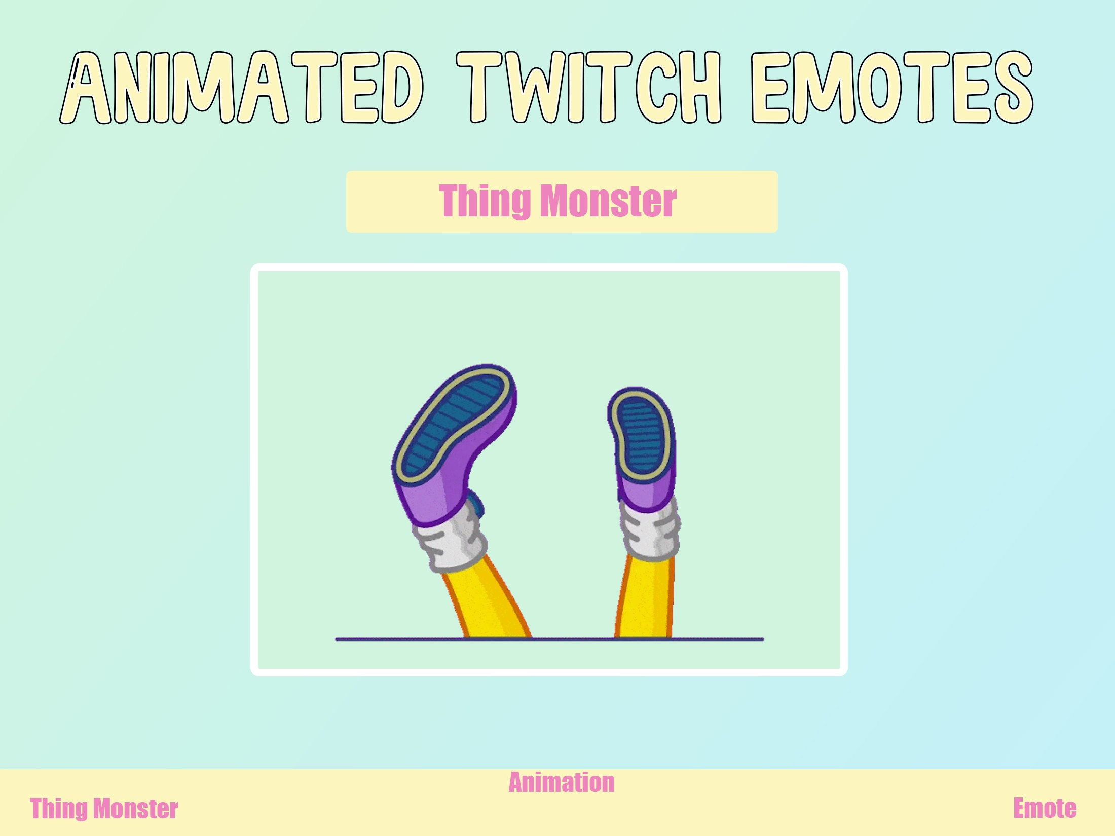ANIMATED Monster Emotes for Twitch and Discord Cute Chibi Animated ...