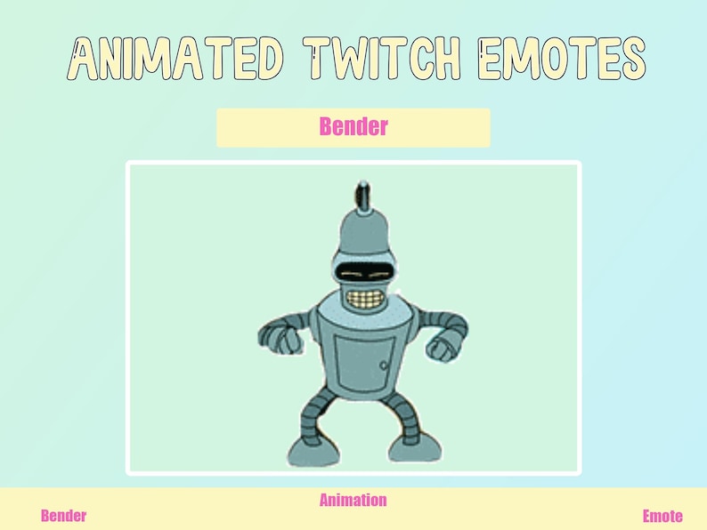 Animated Bender Robot Emote for Twitch and Discord (GIF) - Etsy