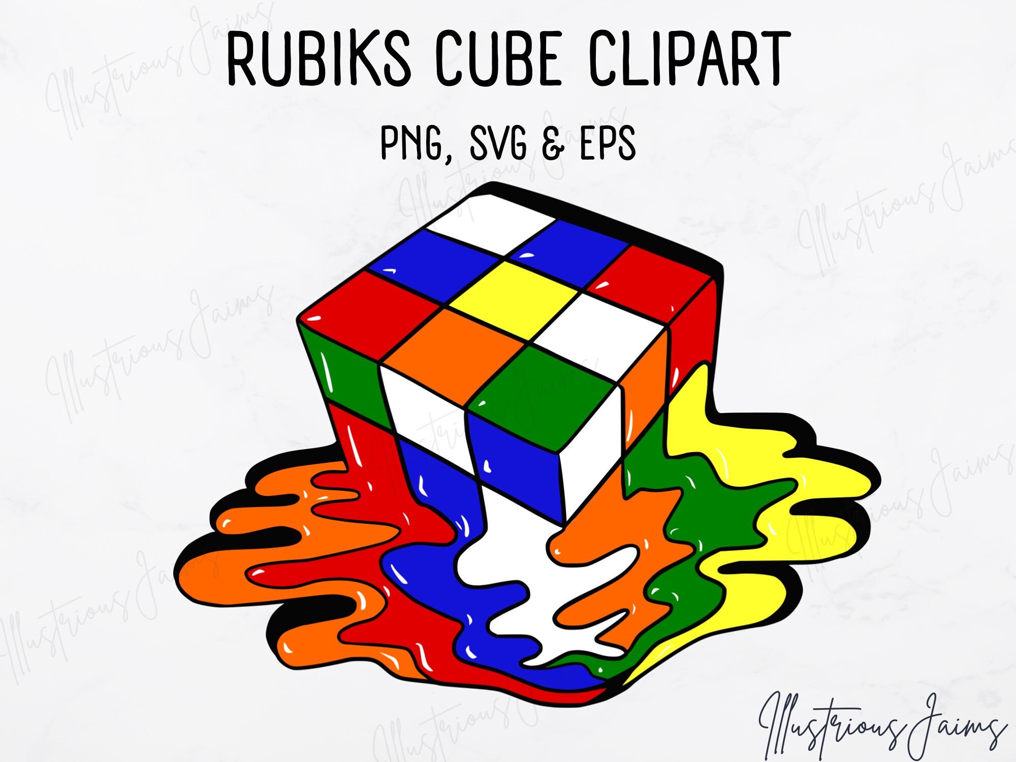 Rubik's Cube Print - Etsy