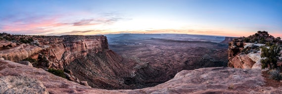 Orange Cliffs Panoramic Utah Landscape Photography Print - Etsy