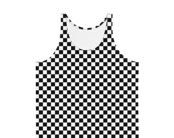 Checkerboard Tank Top Men - Etsy