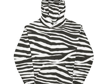 Zebra Print Hoodie - Etsy