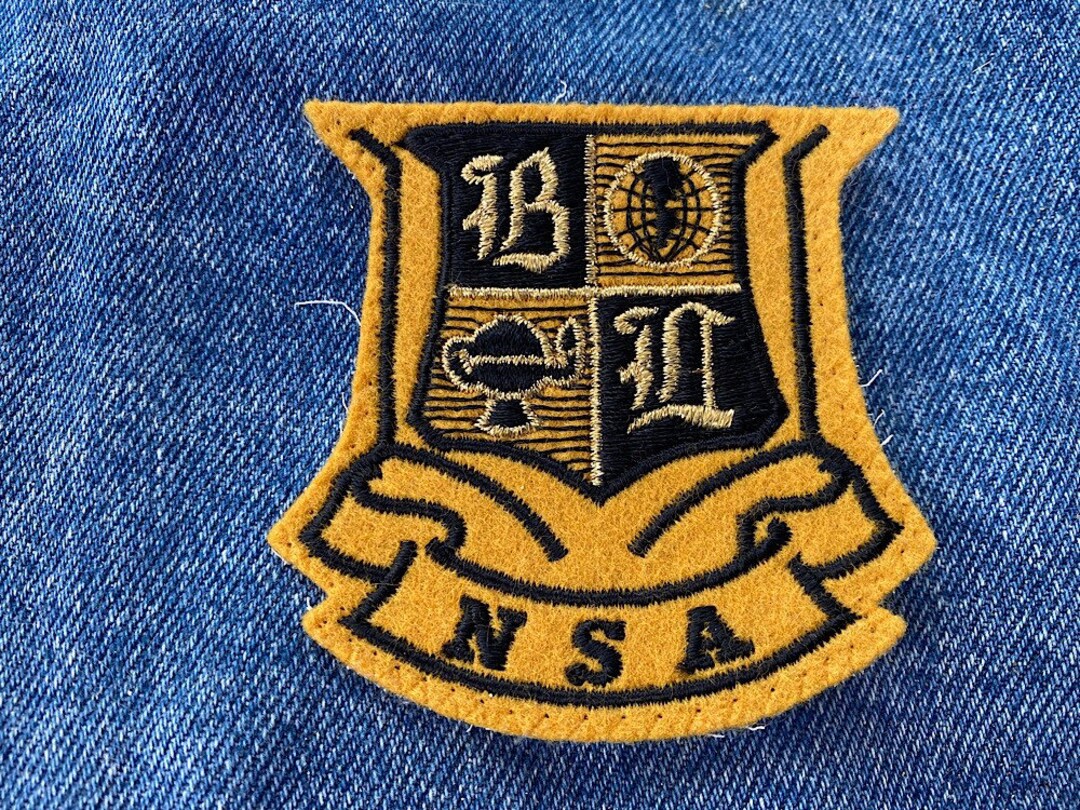 Vintage “BD NSA” Coat of Arms Embroidered Cloth Patch - Etsy