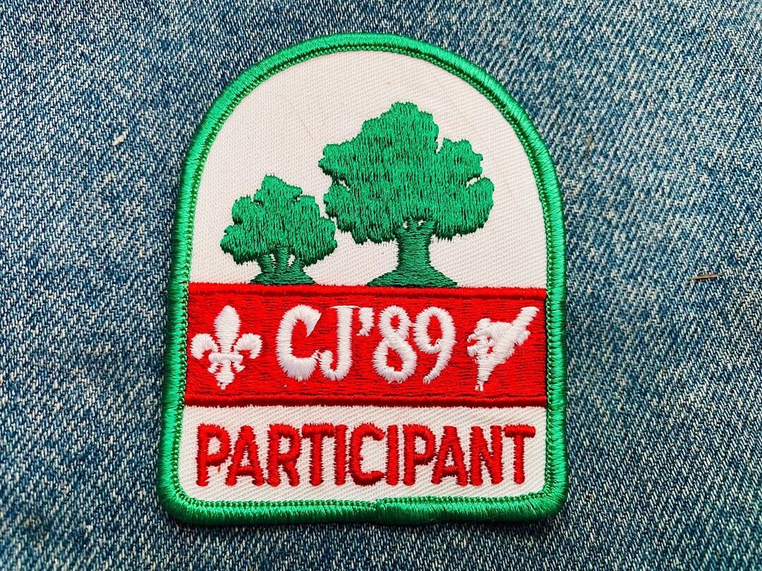 Vintage “cj ‘89 Participant” Embroidered Cloth Patch - Etsy