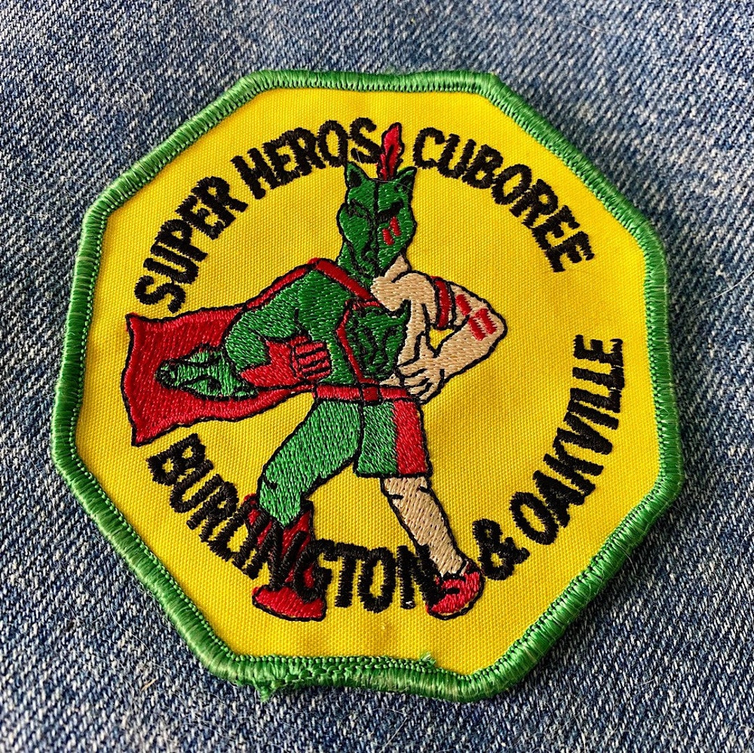 Vintage Super Hero’s Cuboree Burlington & Oakville Embroidered Cloth ...