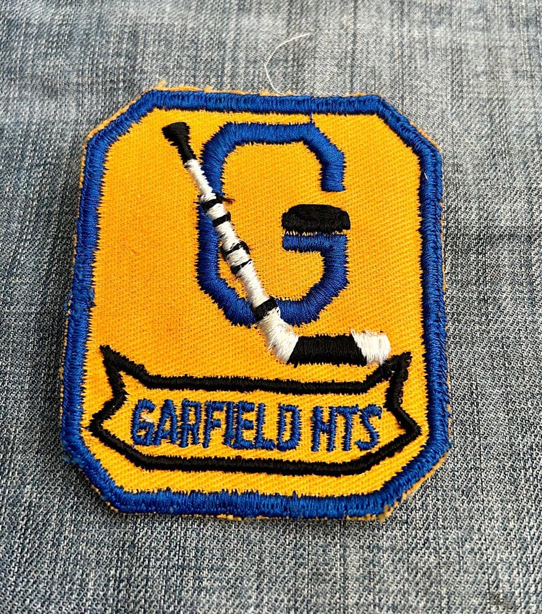 Vintage Garfield HTS Embroidered Cloth Patch - Etsy
