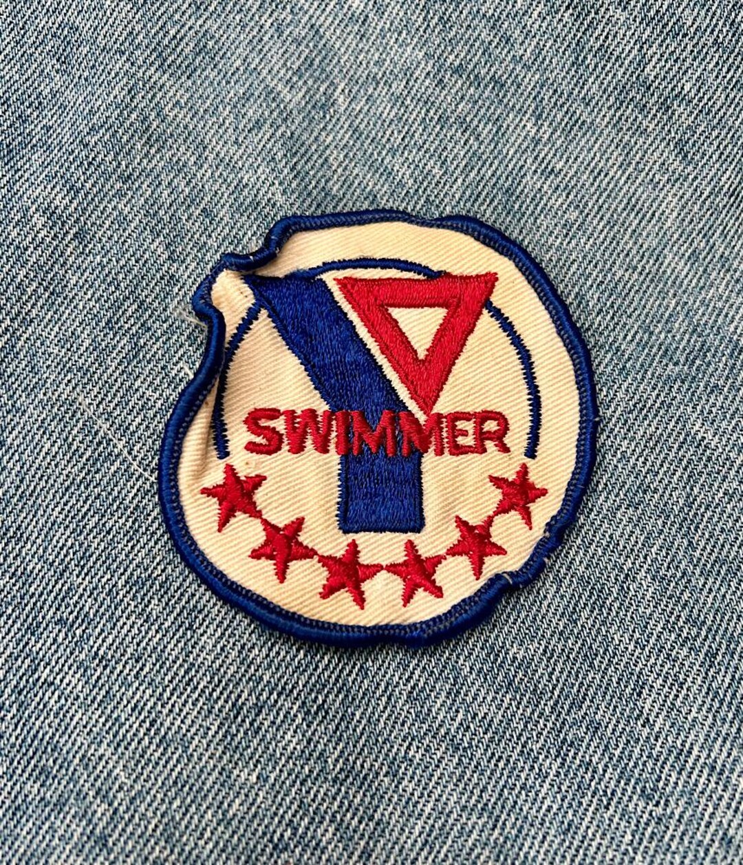 Vintage "ymca 6 Star Swimmer" Embroidered Cloth Patch - Etsy