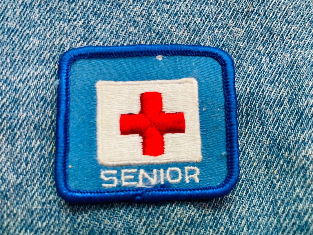 Vintage Red Cross Senior Badge Patch - Etsy