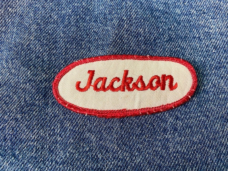 Vintage jackson Embroidered Cloth Uniform Patch - Etsy