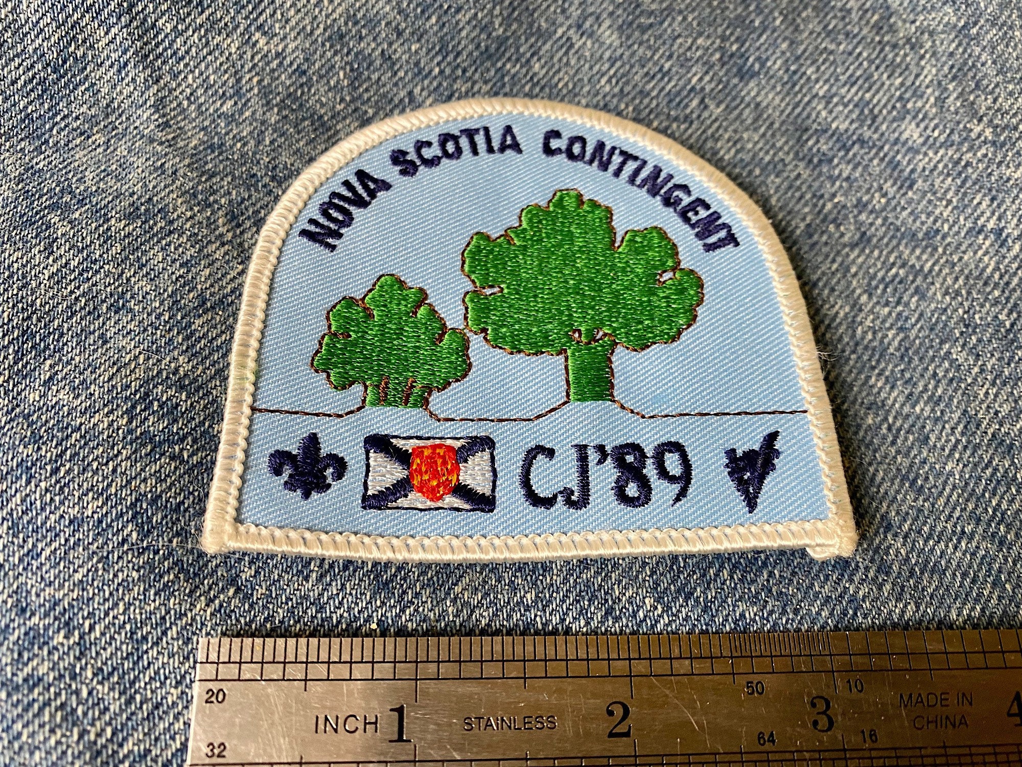 Vintage “nova Scotia Contingent CJ 89” Embroidered Cloth Patch - Etsy