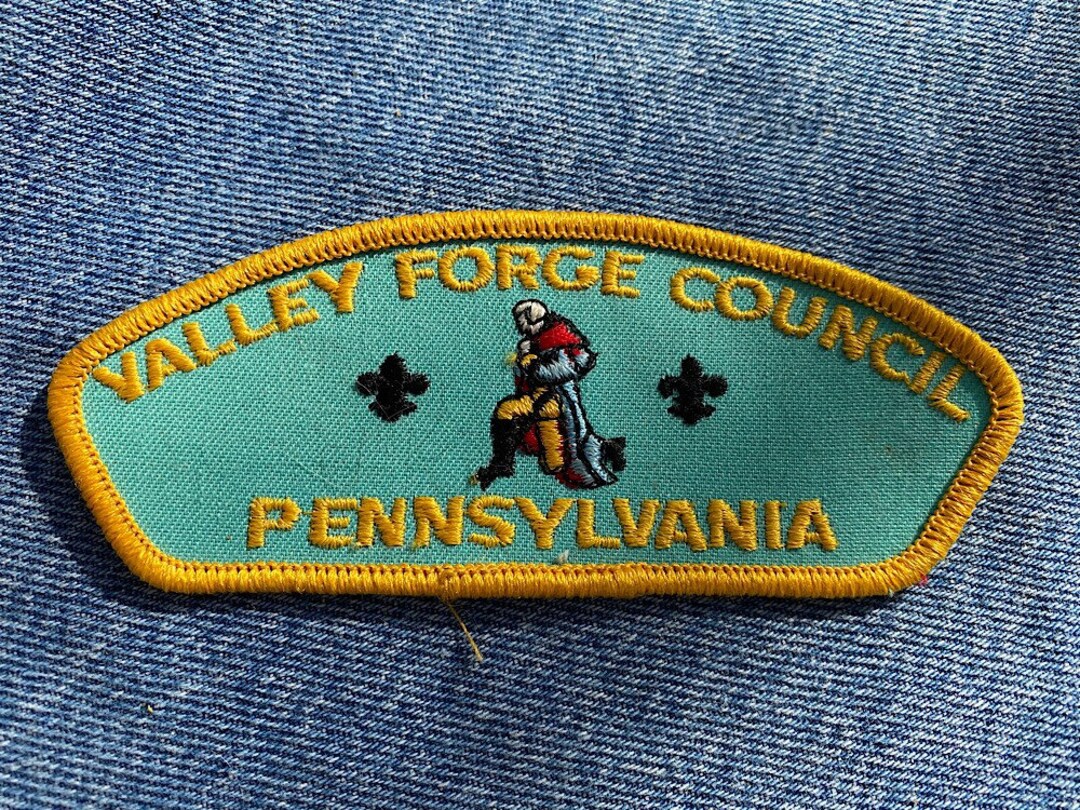 Vintage “valley Forge Council Pennsylvania” Embroidered Cloth Patch - Etsy