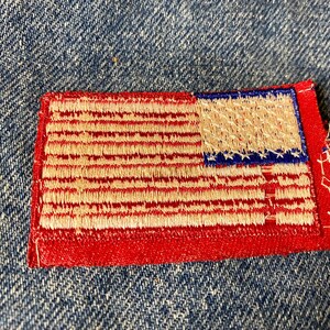 Vintage American Flag Embroidered Cloth Patch - Etsy