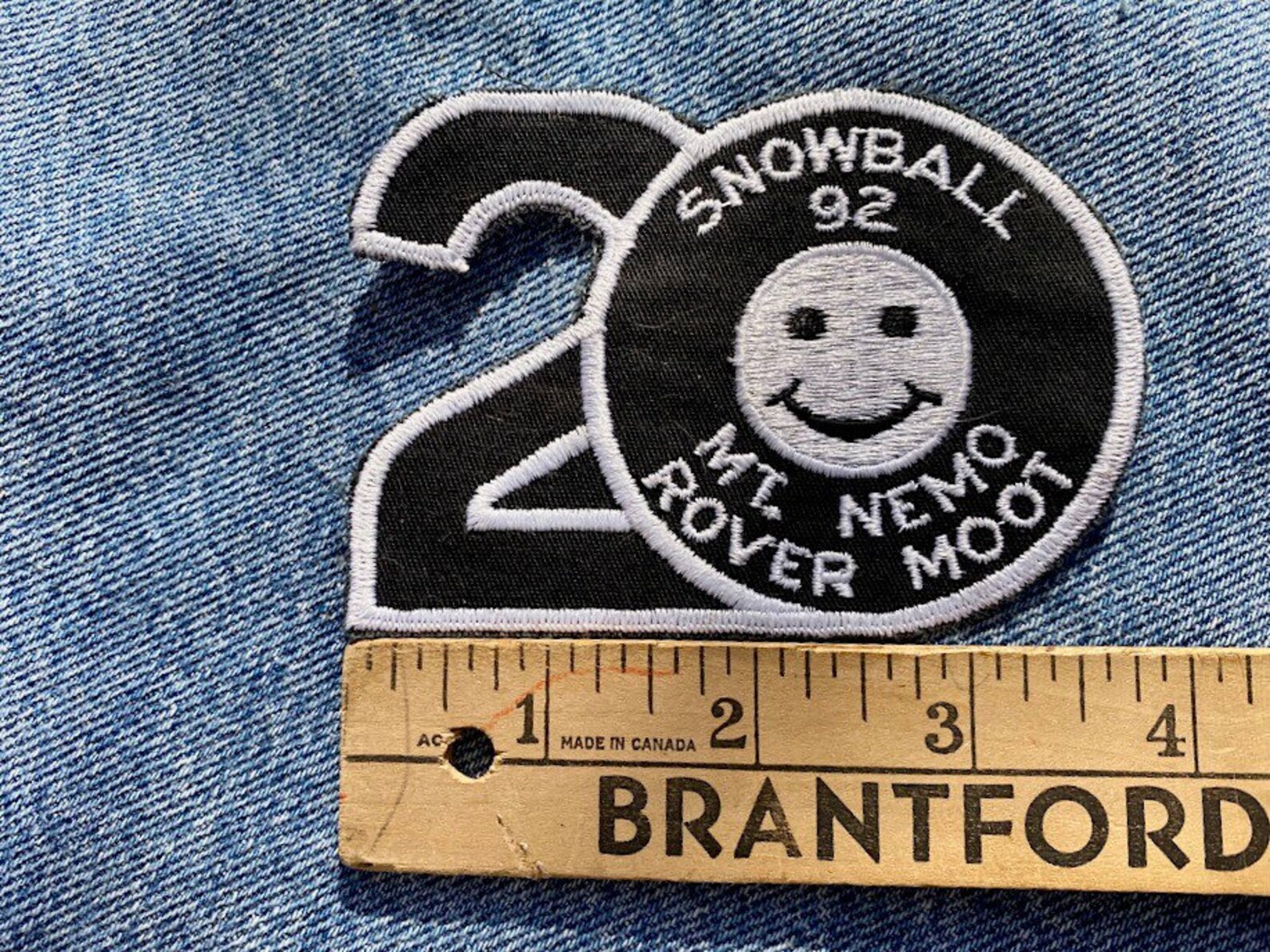Vintage “snowball 92 Mt. Nemo Rover Moot” Embroidered Cloth Patch - Etsy