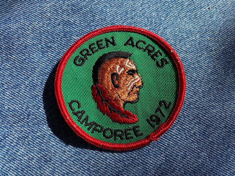 Vintage “green Acres Camporee 1972” Embroidered Cloth Patch - Etsy