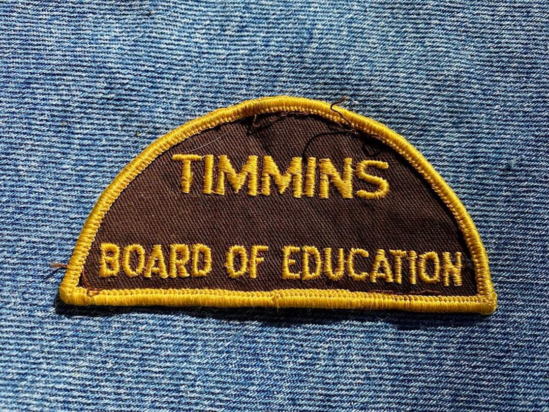 Vintage timmins Board of Education Embroidered Cloth Patch - Etsy