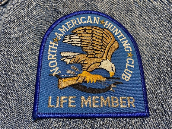 Vintage north American Hunting Club Life Member Embroidered - Etsy