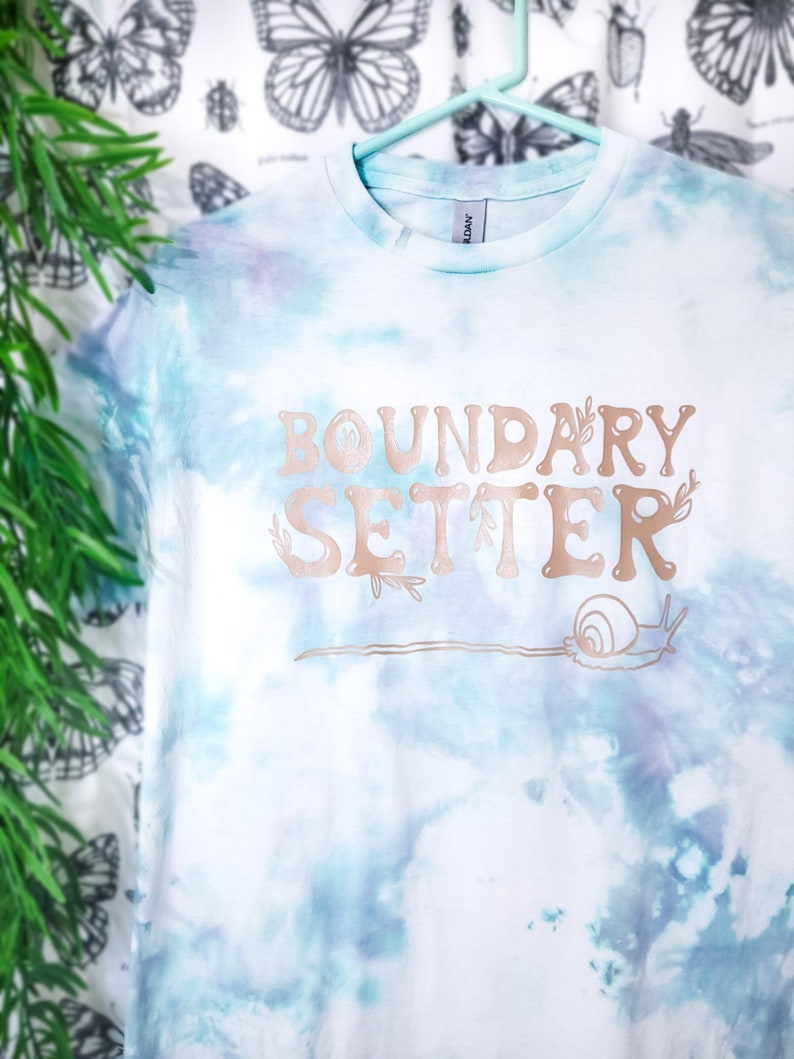 Boundary Setter | Mental Health Self Love Affirmations Blue Green Tie ...