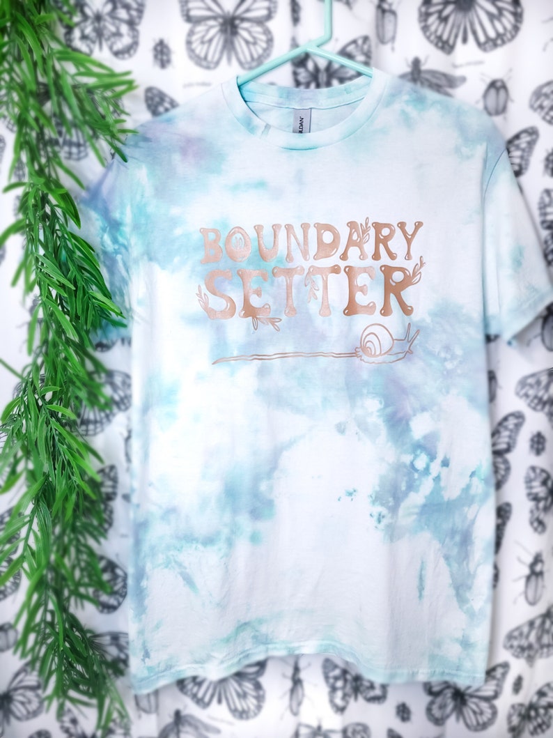 Boundary Setter | Mental Health Self Love Affirmations Blue Green Tie ...
