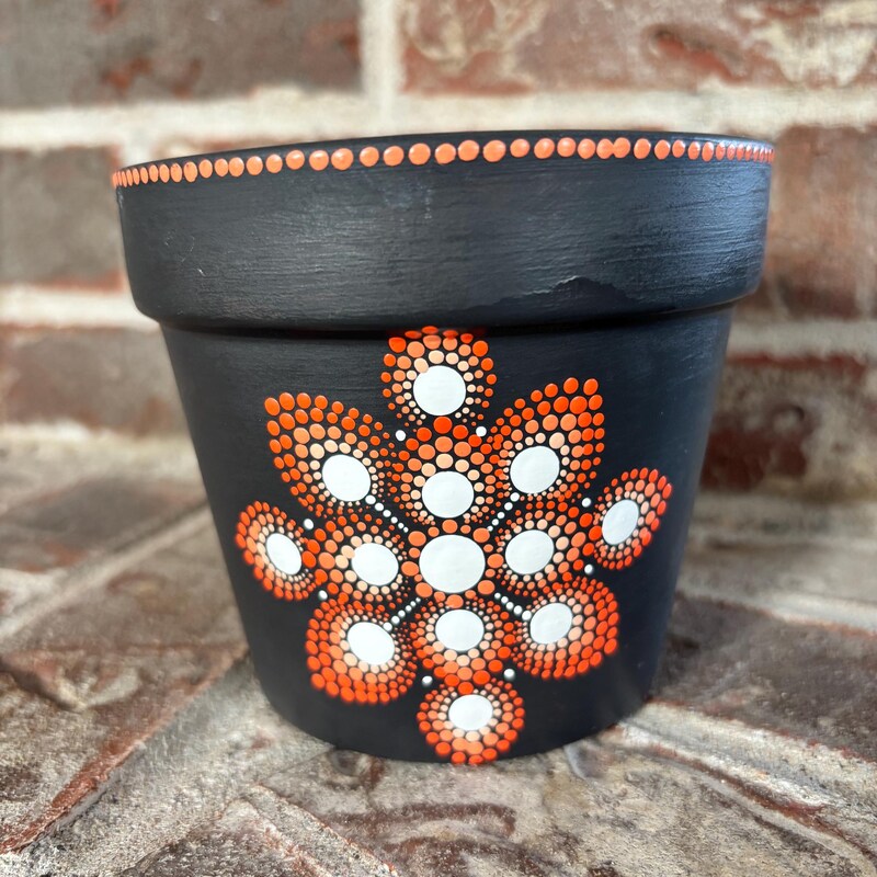 Dot Mandala Pot - Etsy