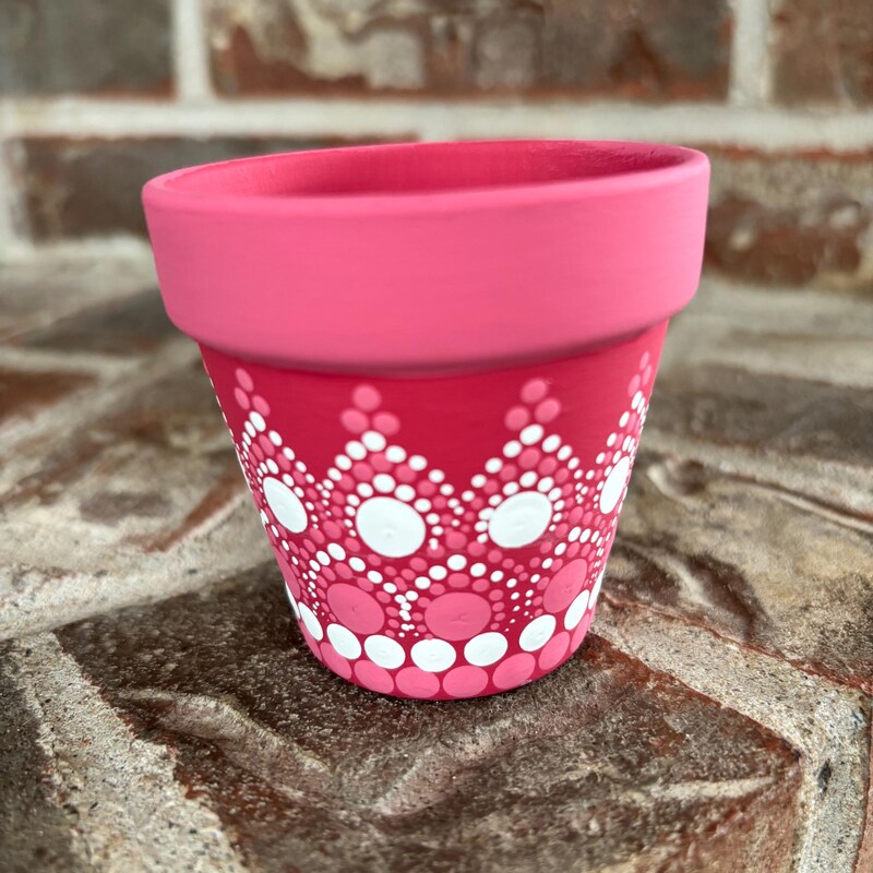 Dot Mandala Pot - Etsy
