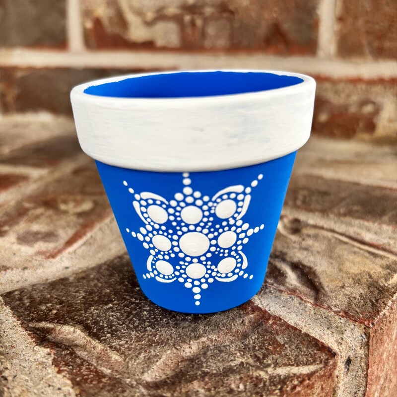 Dot Mandala Pot - Etsy