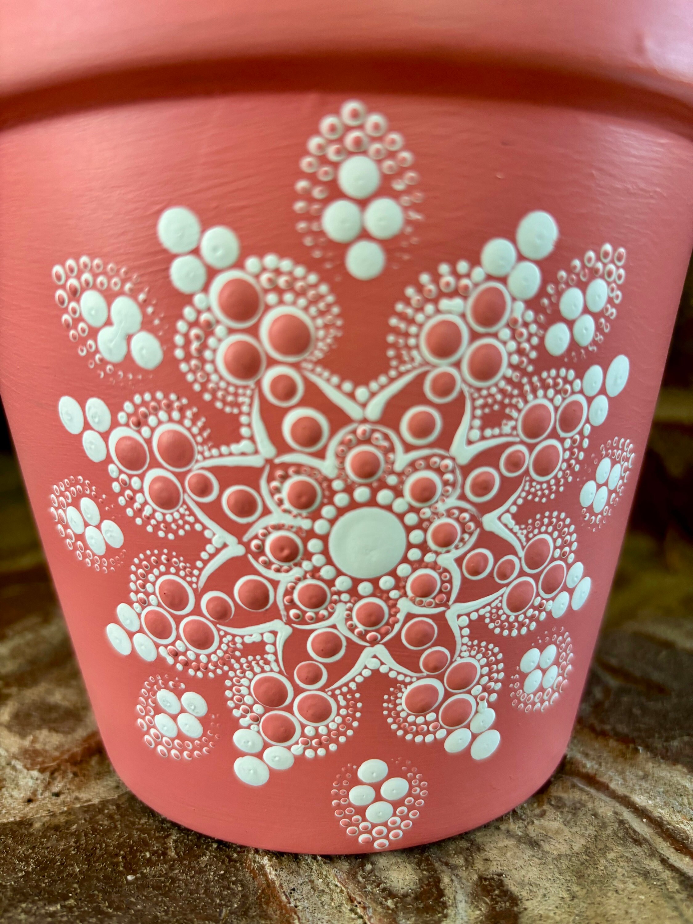 Flower Pot, 6 Inch, Hand Painted - Etsy