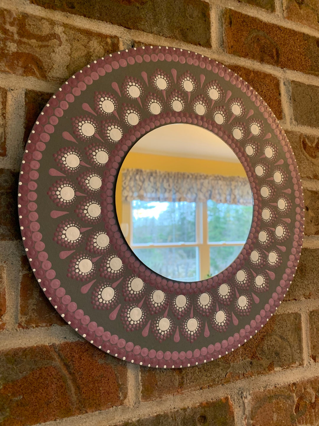 Mirror, Dot Art Style - Etsy