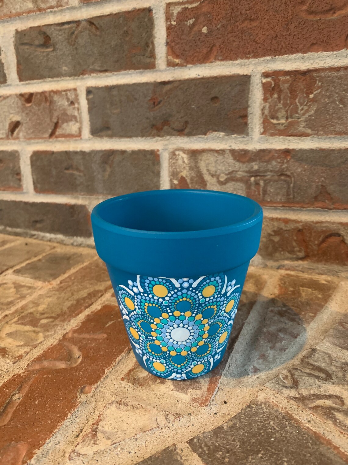 Flower Pot,4 Inch, Hand Painted. - Etsy