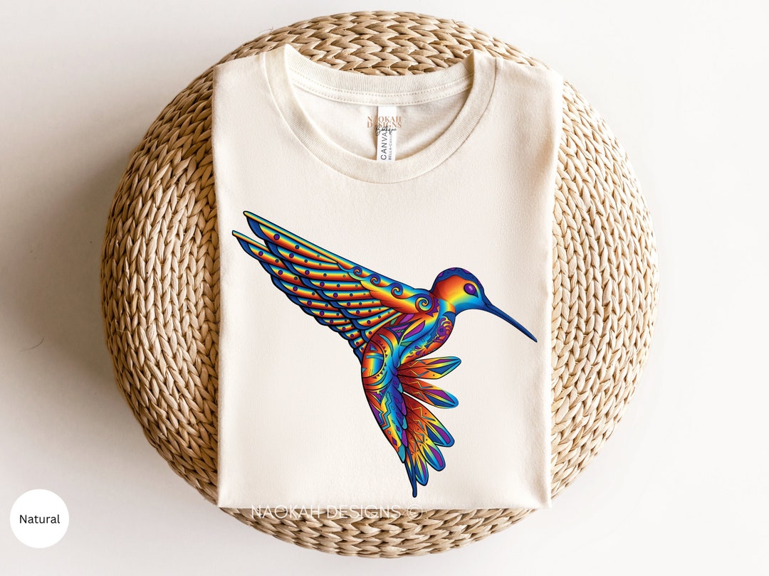 Indigenous Hummingbird Shirt Floral Hummingbird Shirt Bird - Etsy Canada