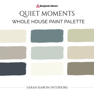 Benjamin Moore Quiet Moments Palette, Interior Design Color Palette ...
