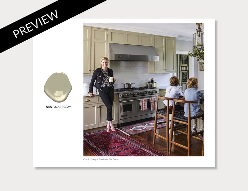 Benjamin Moore Nantucket Gray Palette, Interior Design Color Palette ...