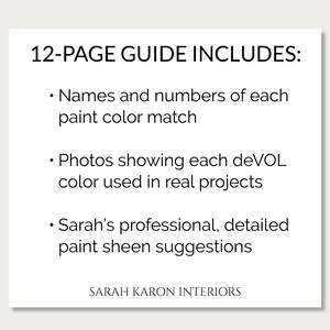 Devol Paint Colors Matched to Sherwin-williams, Benjamin Moore, Behr ...