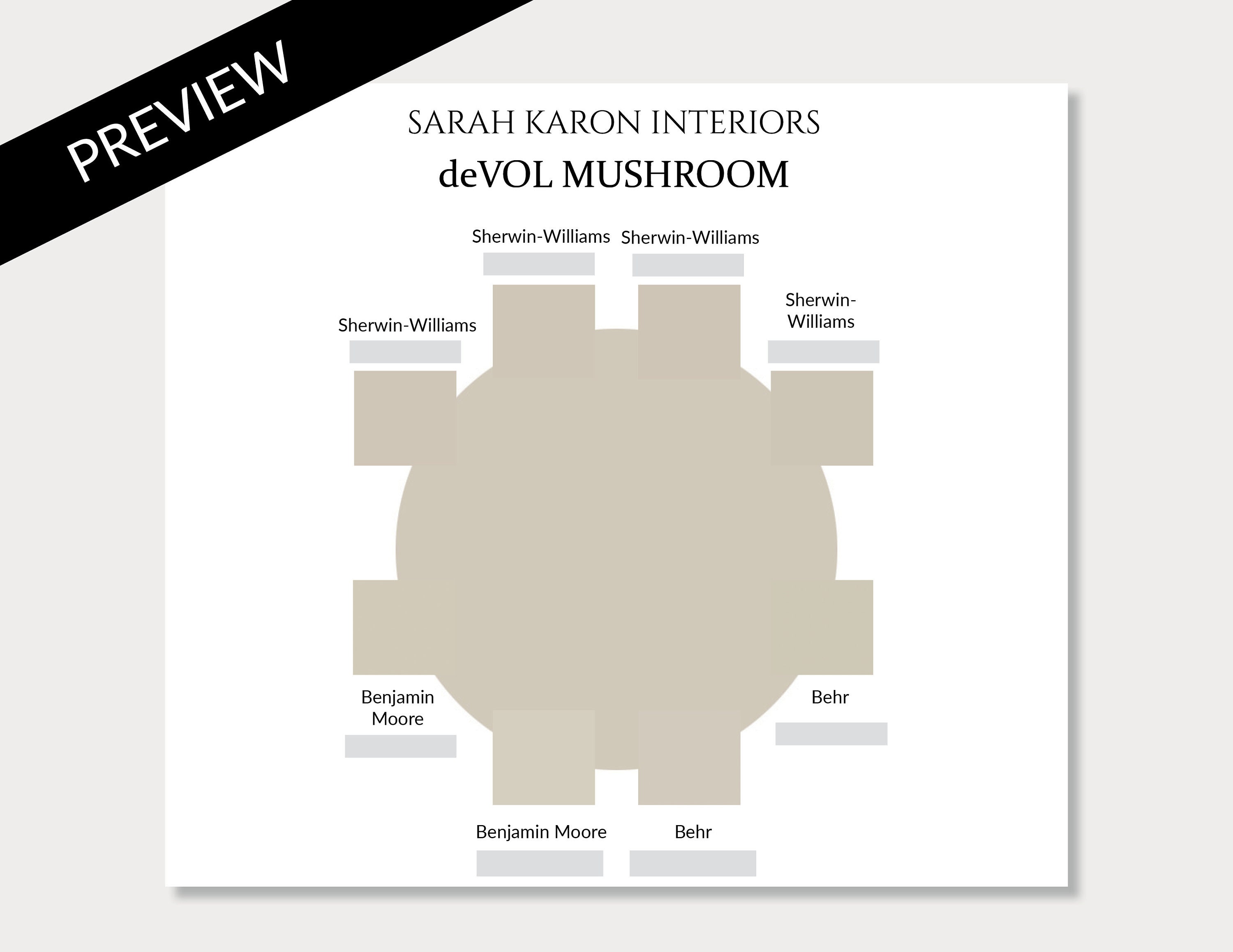 Devol Paint Colors Matched to Sherwin-williams, Benjamin Moore, Behr ...