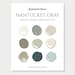 Benjamin Moore Nantucket Gray Palette, Interior Design Color Palette ...
