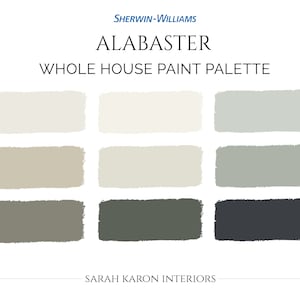 Alabaster Paint Palette, Sherwin-williams, Alabaster Coordinating ...