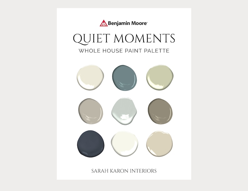 Benjamin Moore Quiet Moments Palette, Interior Design Color Palette ...